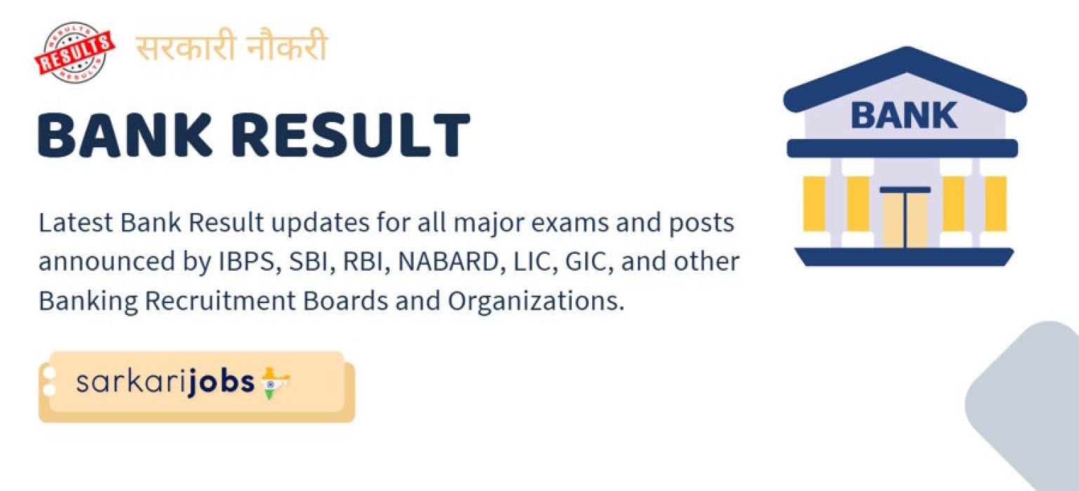 Bank Result 2026 Notification Download PDF - Bank Jobs